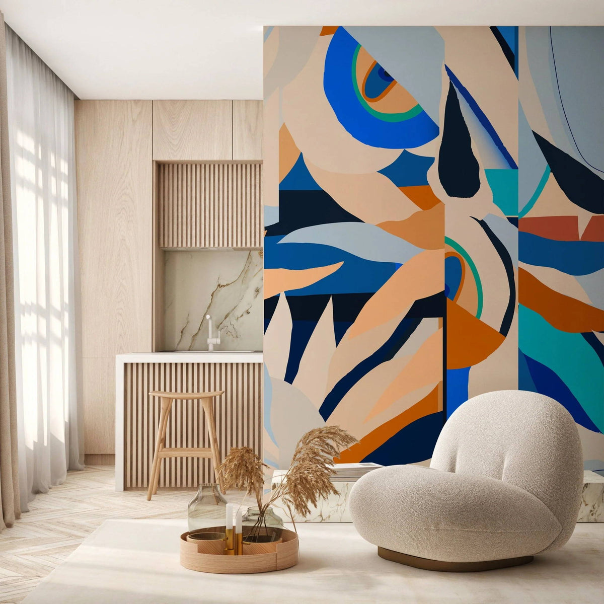 5 papiers peints abstraits à adopter chez soi - Déco tendance 2024